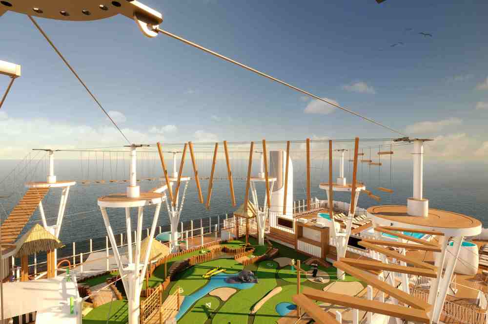 First look at first-ever high ropes walk on a cruise ship – Paul Cole ...